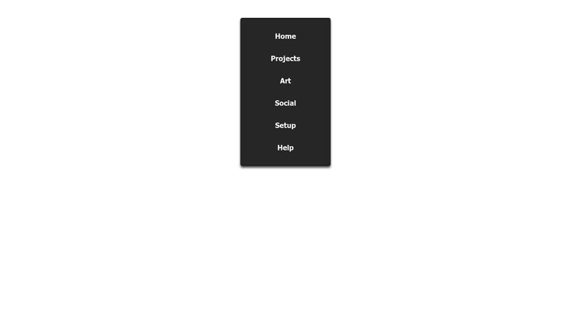 Only CSS Menu