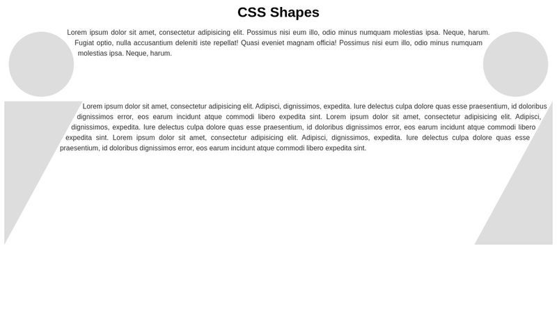 CSS shapes