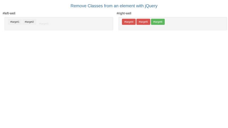 Remove Classes from an element with jQuery