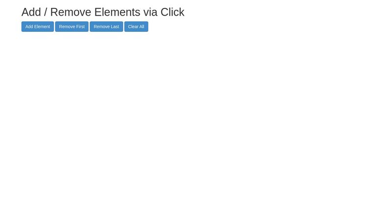 Add / Remove Elements via Click