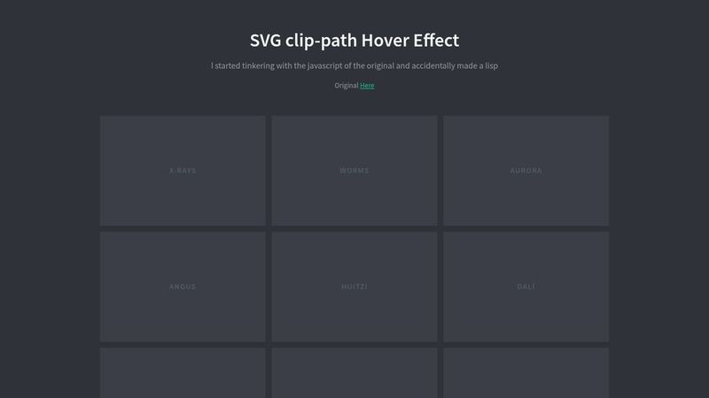 SVG clip-path Hover Effect