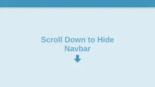 Hide NavBar on Scroll Down