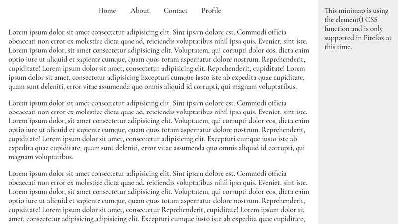 element() as a minimap of document