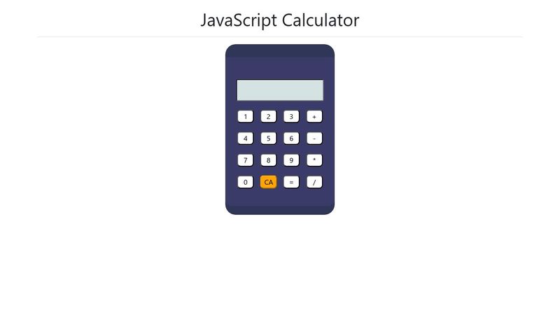 JavaScript Calculator