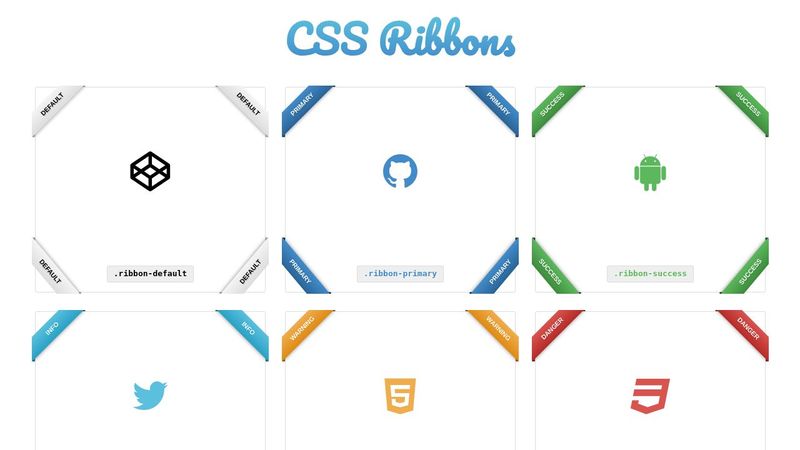 CSS3 Ribbons