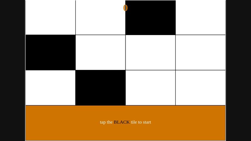Piano Tiles - CSS only