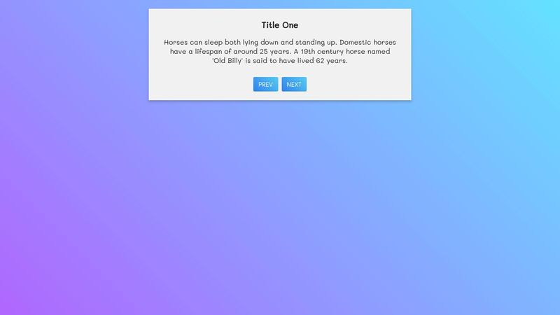 React Animation Slider