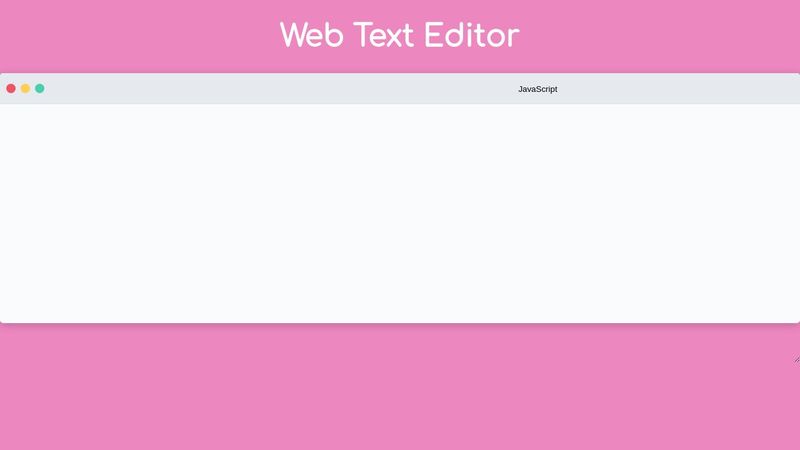Web Text Editor using highlight.js