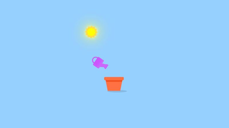 Growing Flower Plant Animation