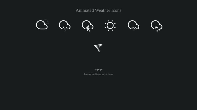 Animated Weather Icons