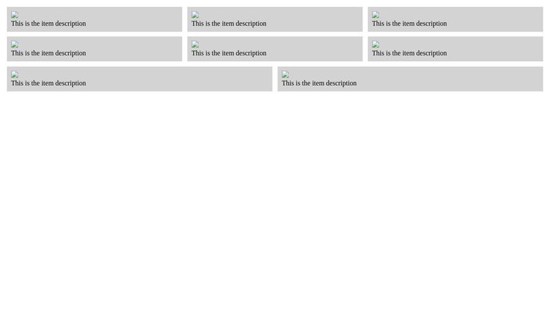 CSS flexbox Image gallery
