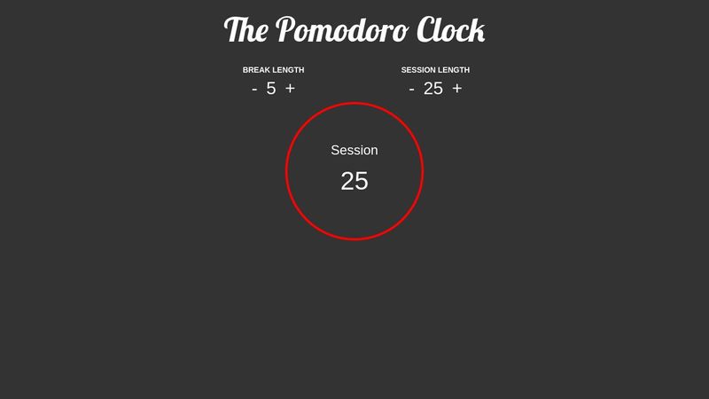 Build a Pomodoro Clock