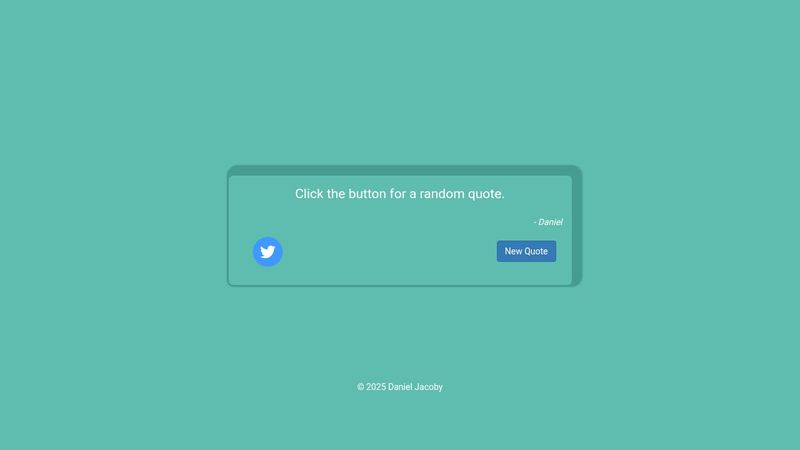 Random Quote Machine