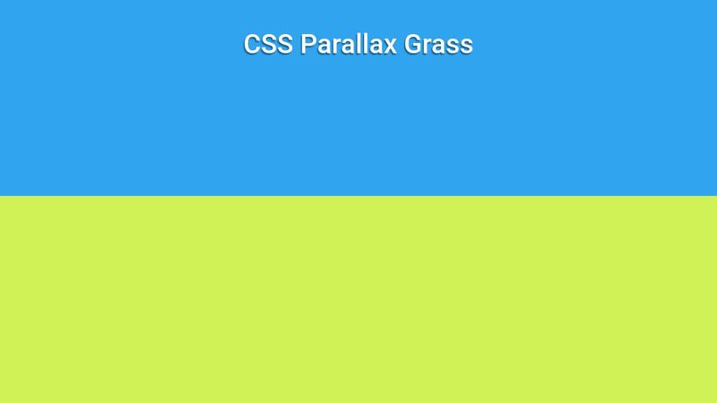 CSS Parallax Grass