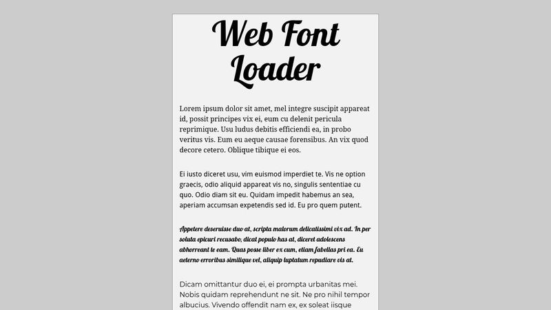 Using WebFont Loader (Bram Stein)