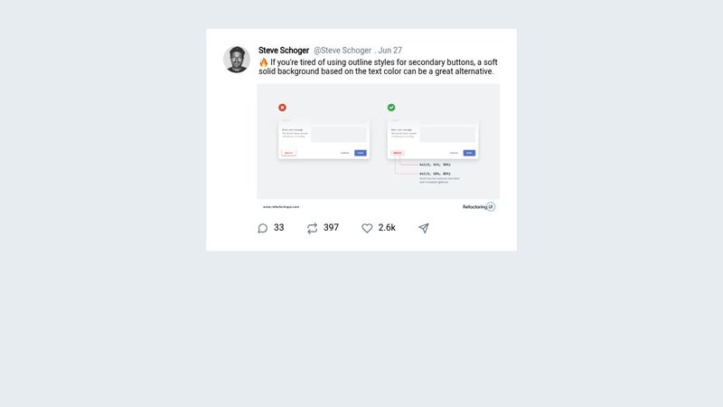 Twitter tweet layout with css flexbox