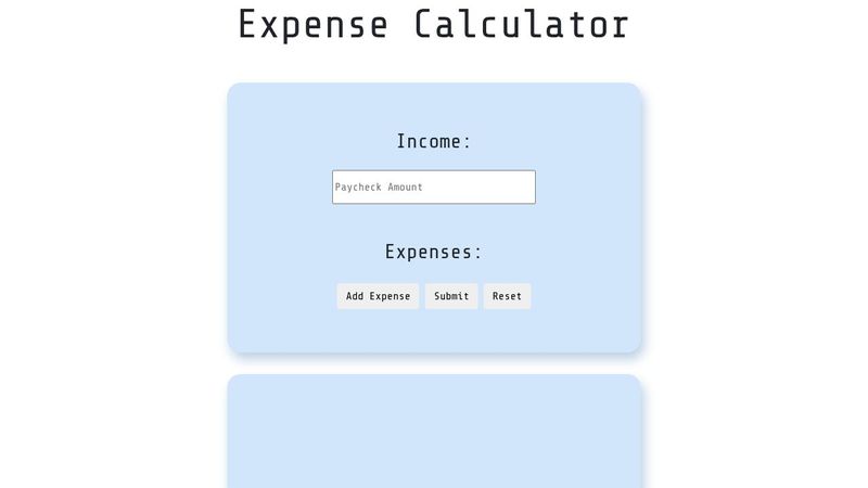 Expense Tracker