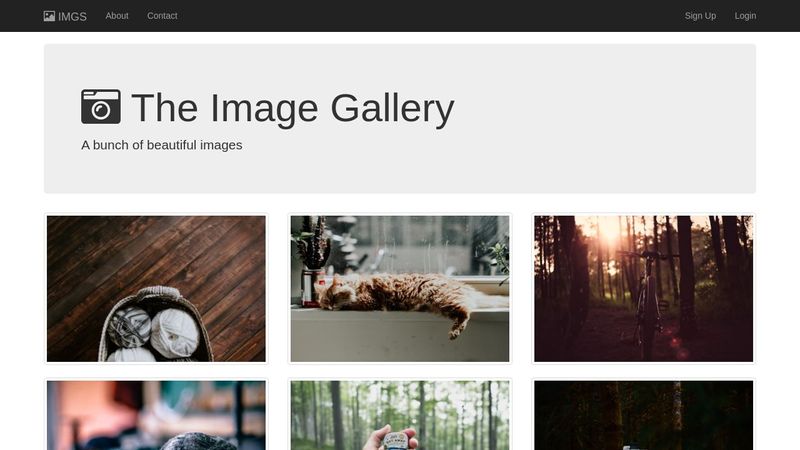 Simple HTML & CSS Image Gallery