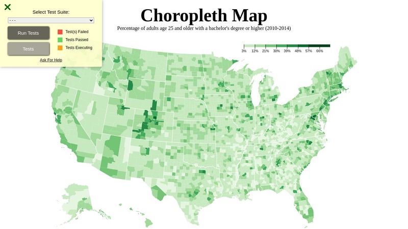 d3.js Choropleth Map