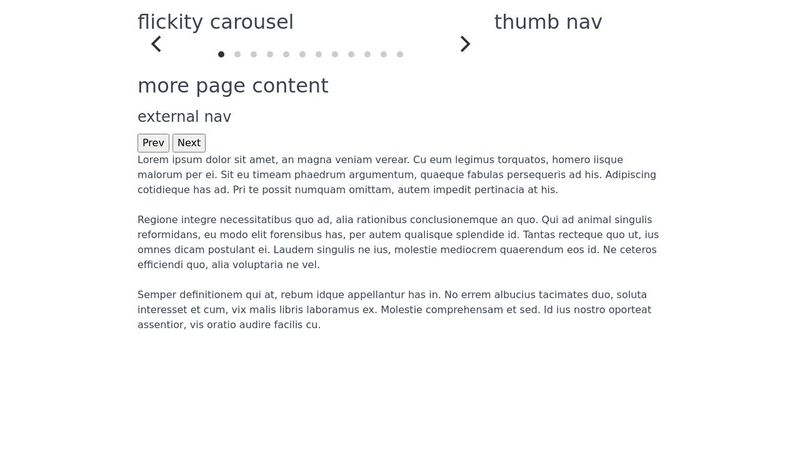 Vue.js and Flickity carousel