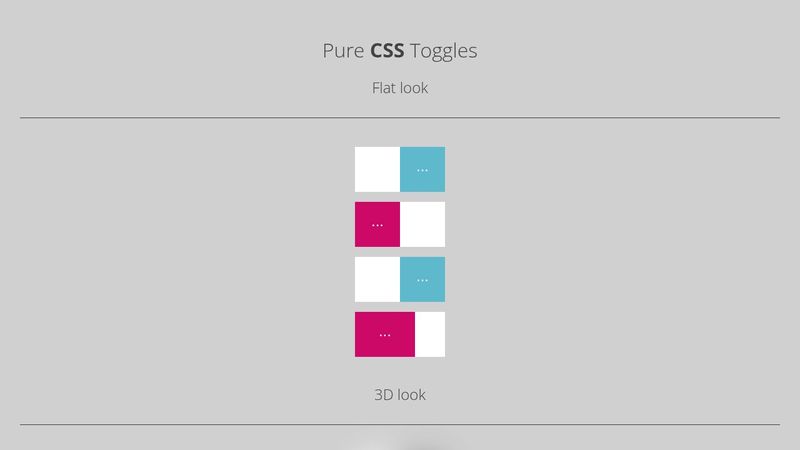 Pure CSS Toggles