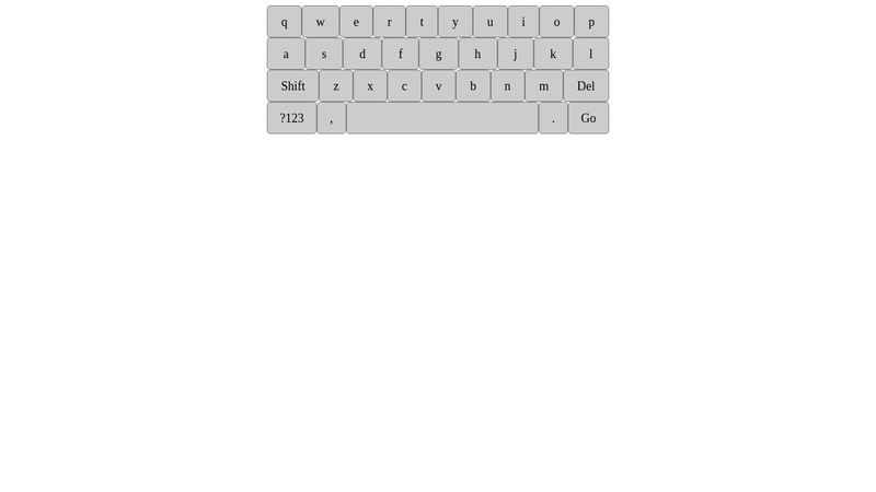Customizable Virtual Keyboard