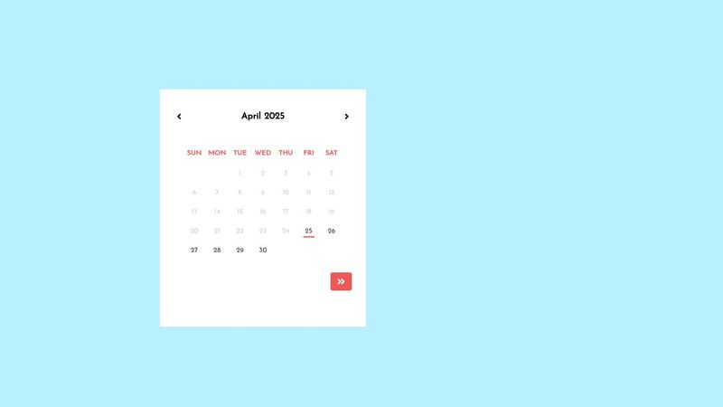 Animated calendar
