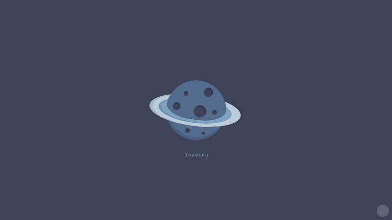 Pure CSS Planet Loader Animation #cpc-planets