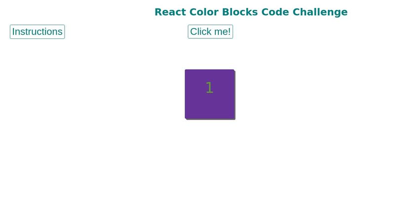 React Color Blocks Code Challenge