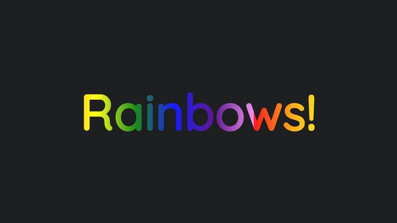 Rainbow Header CSS