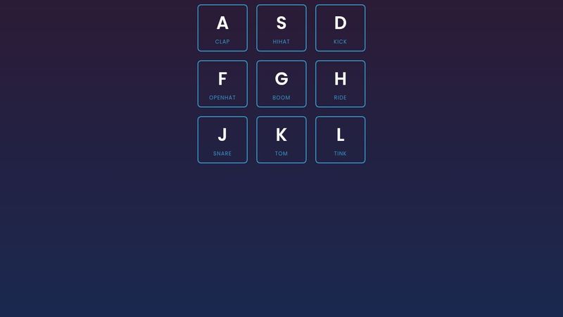 #JavaScript30 Day 1: JS Drum Kit