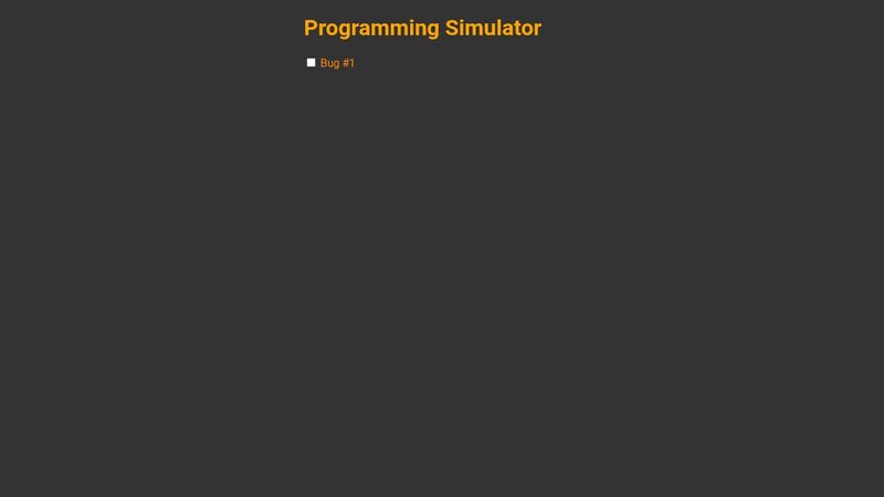 Programming Simulator