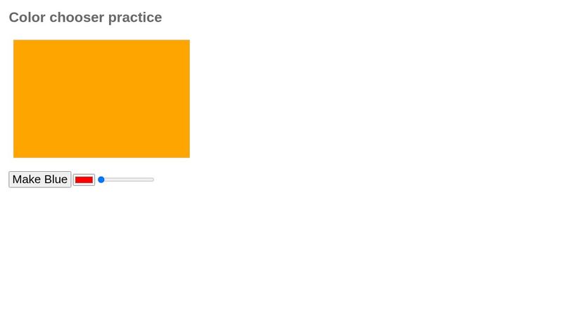 Color chooser practice