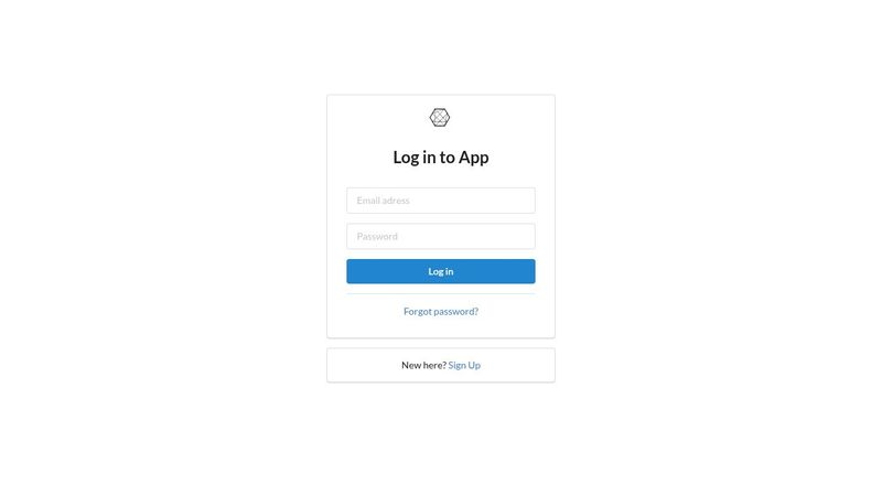 Login page with Semantic UI