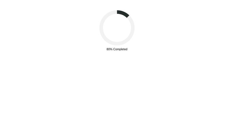 Pure SVG & CSS Donut Chart