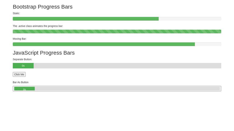 Progress Bars/Buttons