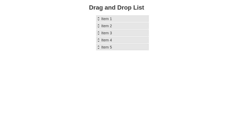 Drag & Drop List Items with JQuery