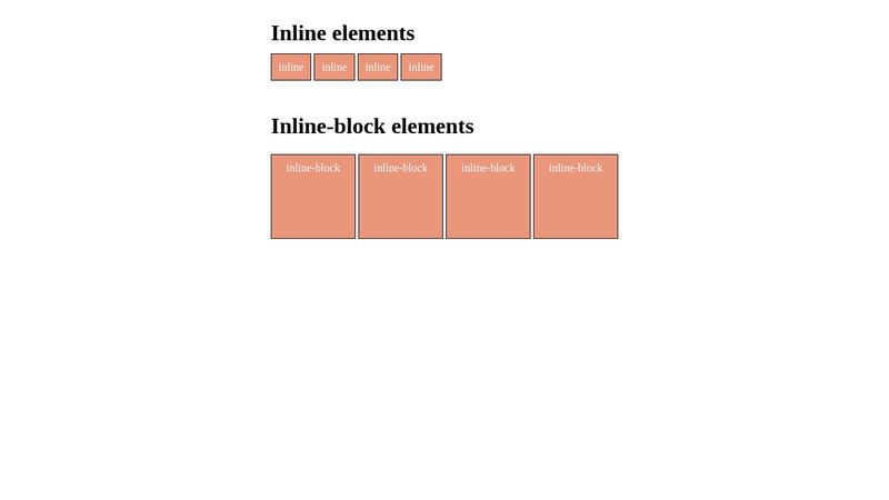inline vs inline-block