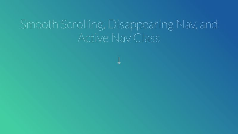 Smooth Scroll + Nav Active Classes + Nav Fade-on-scroll