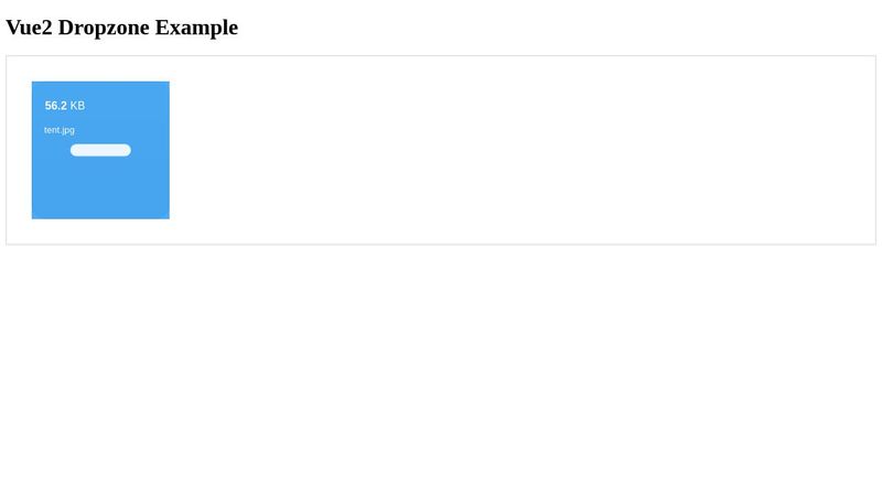 Vue2 Dropzone