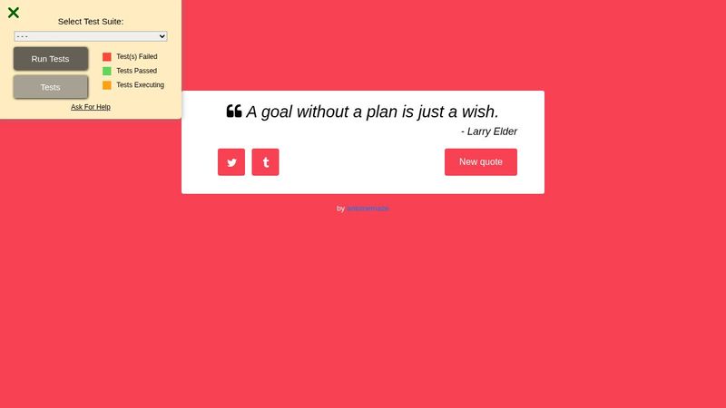 FreecodeCamp - #1 Random Quote Machine