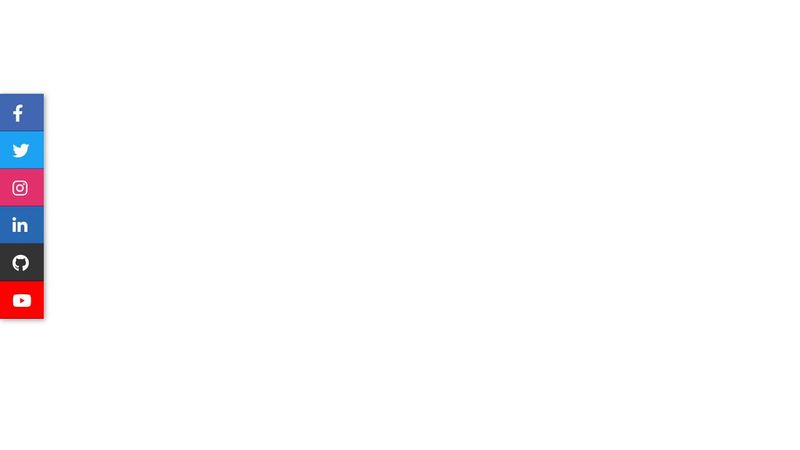 Social Media Sidebar Widget Using Html And Css