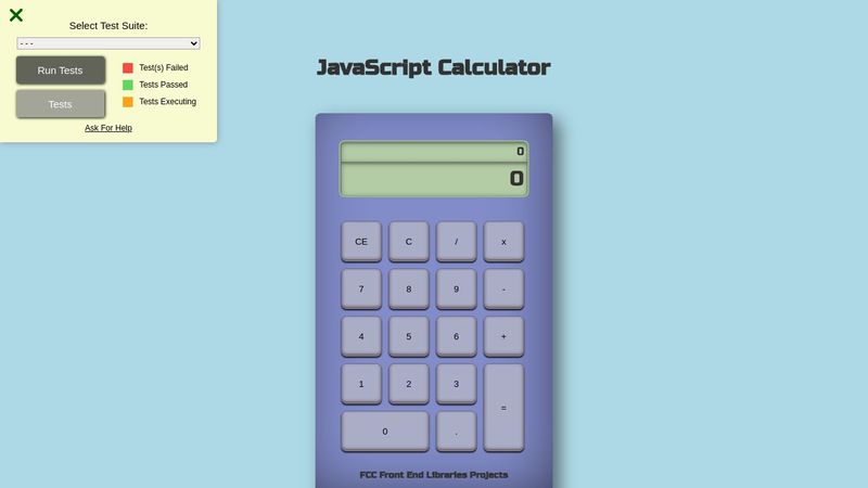 FCC : Javascript calculator project