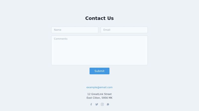 Tailwindcss Form Contact