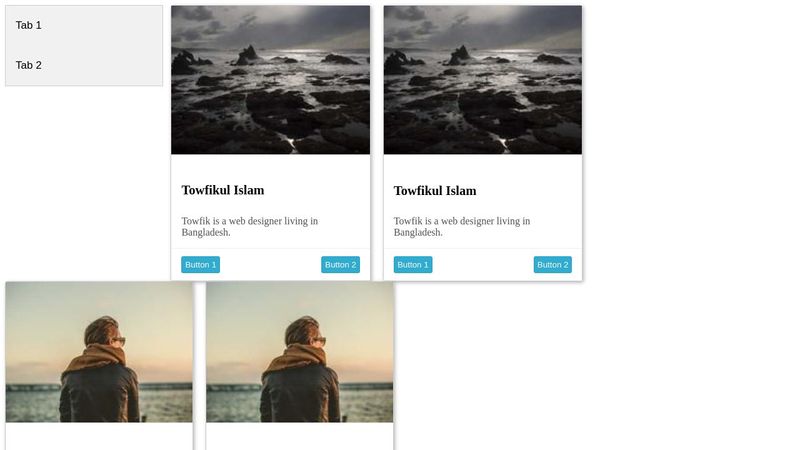 Vertical tabs (responsive) with javascript