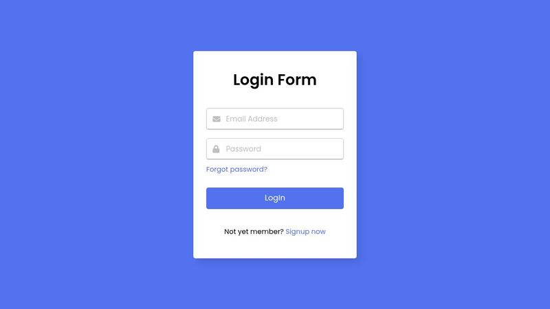 Login Form Validation with Shake Effect On Error In HTML CSS & JavaScript