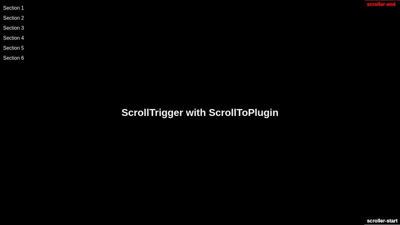 Simple Gsap 3 Scrolltrigger With Scrolltoplugin