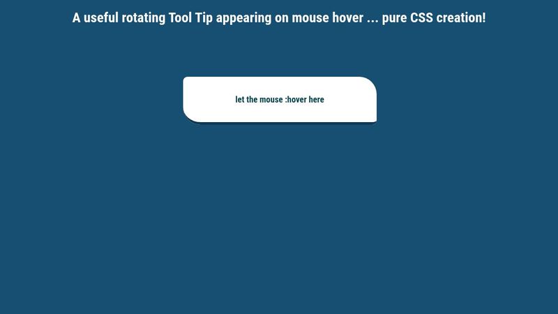 Rotating Tool tip on mouse hover