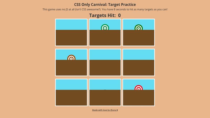 Pure CSS (Sass) Carnival Game