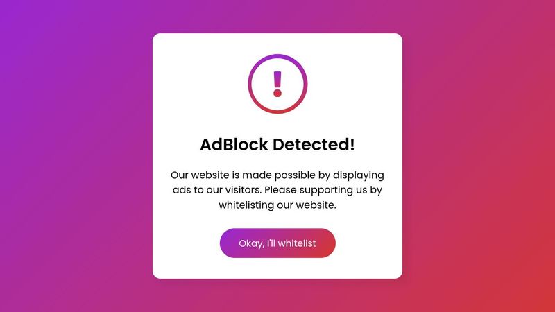 Ad Blocker Detector